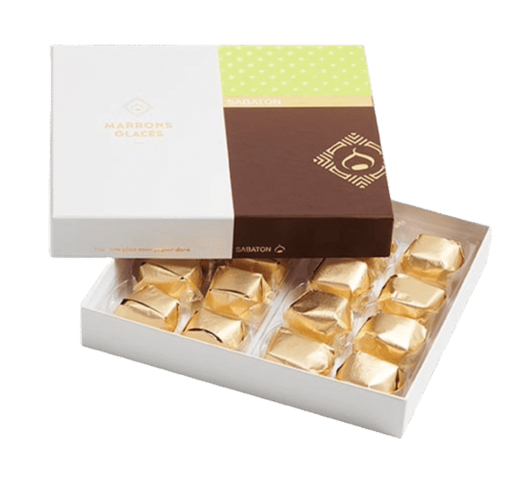 Marrons glacés – Boite confiseur – Les pépites de Walmi